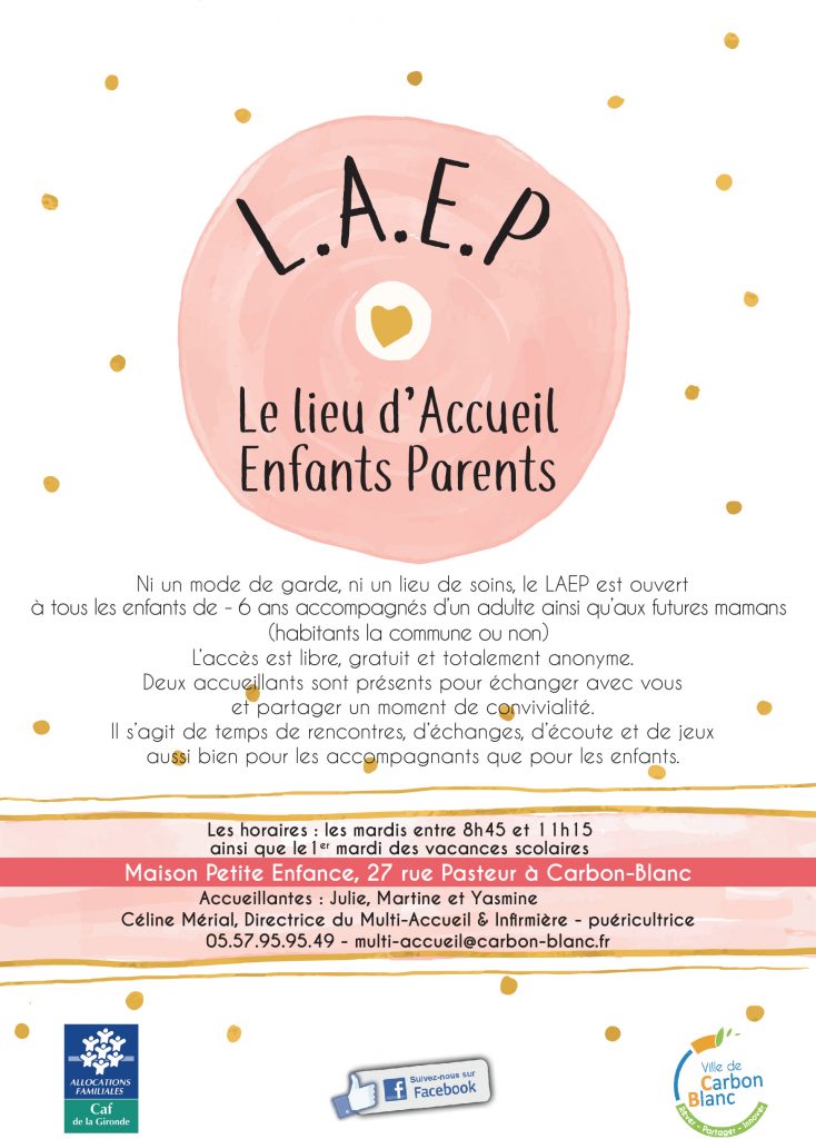 Lieu d'Accueil Enfants Parents (LAEP) - Mairie de Carbon Blanc